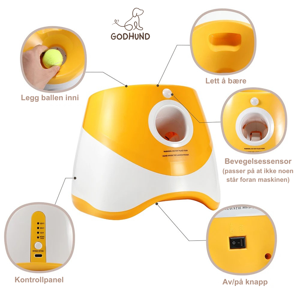 Funzie™ - Automatisk ballkaster til hund – GodHund